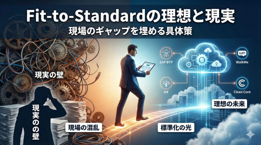 「Fit-to-Standard」の理想と現実：標準機能に合わせる難しさと、現場でどうギャップを埋めるかの具体策 | SAP TRIP